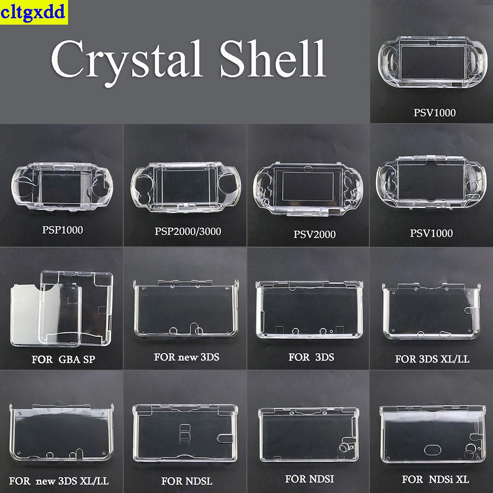 Plástico Claro Cristal Capa Dura De Proteção Para Psp Psv Gba Sp Ndsl ...