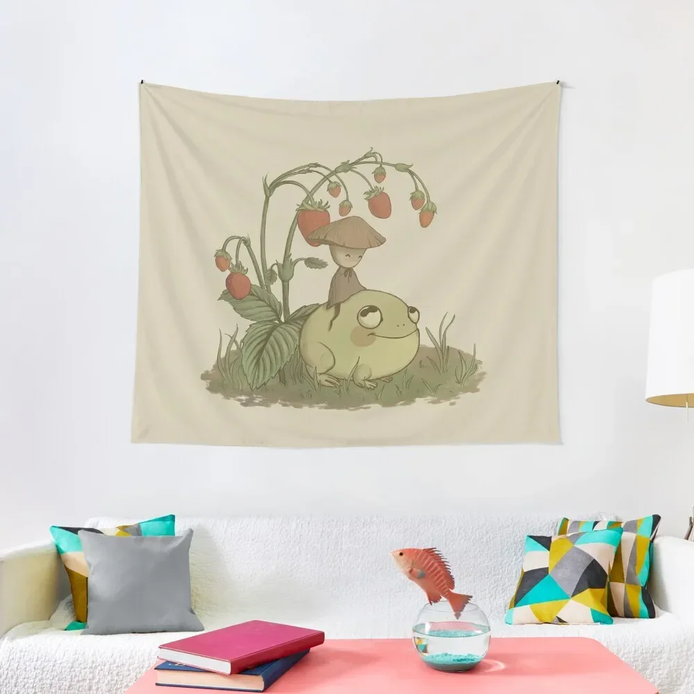 Mushy-and-Froggy-Tapestry-Cute-Room-Decor-Room-Decor-Cute-Tapete-For ...