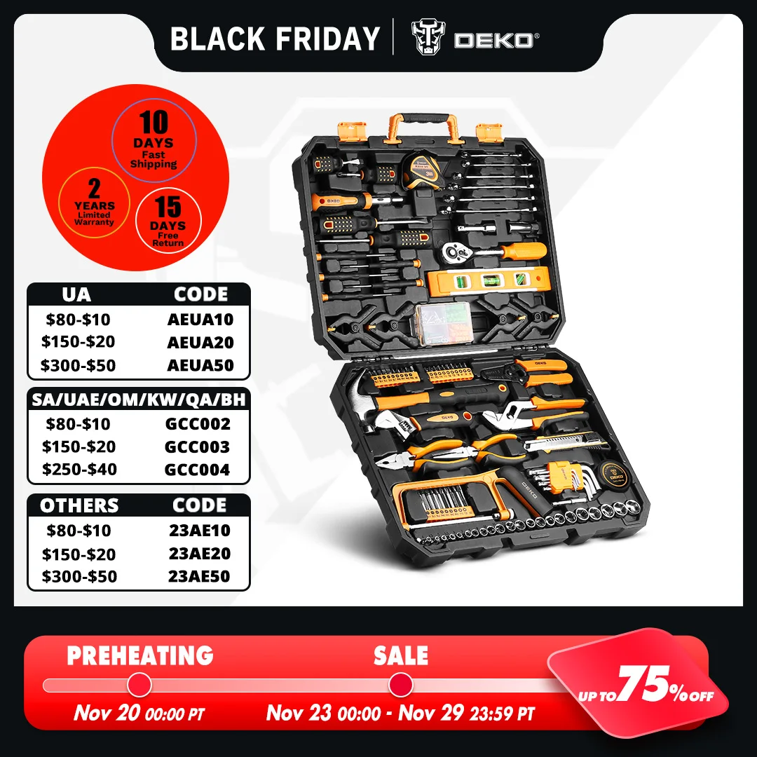 DEKO-168Pcs-208Pcs-Hand-Tool-edc-Woodworking-Multi-Tools-with-Tool-Box ...