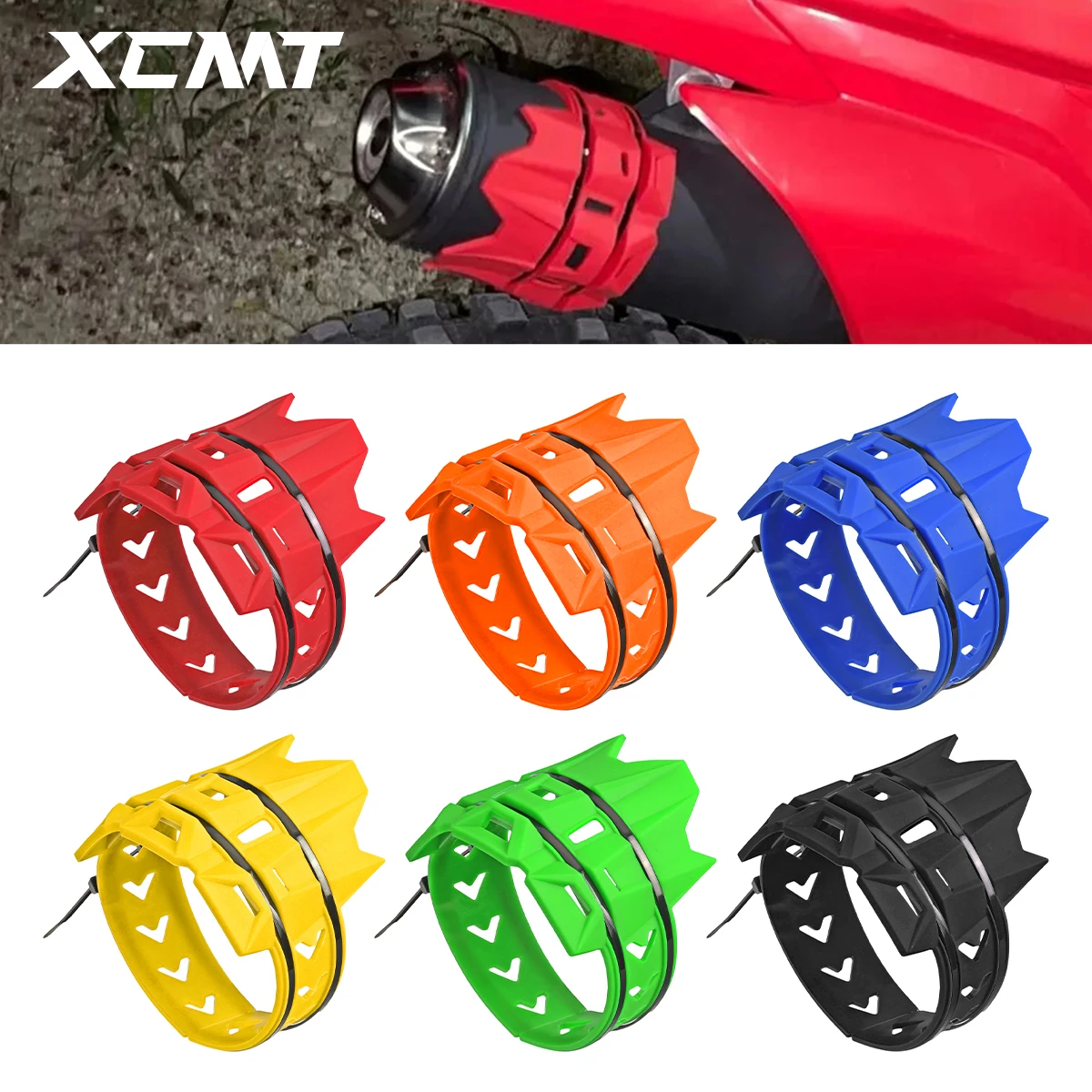 Universal Exhaust Protection Cover Motorcycle Exhaust Muffler Silencer ...