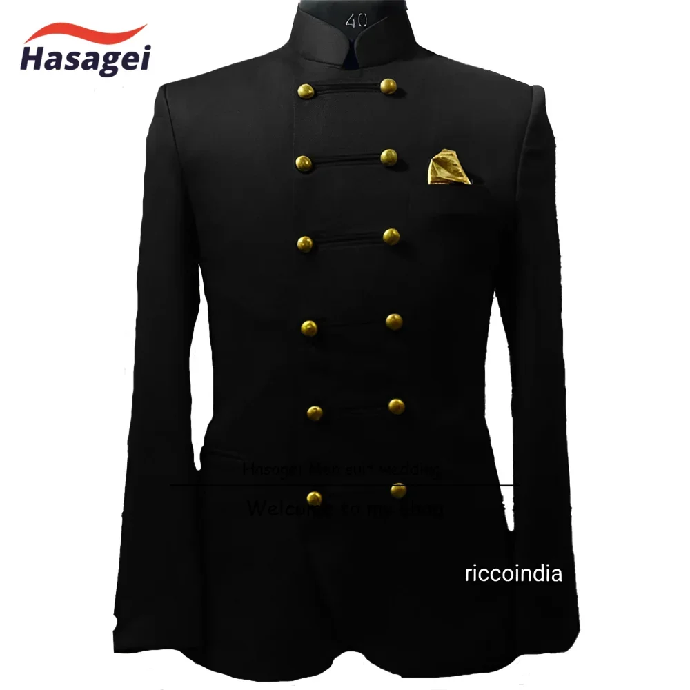 Costume Homme Red Suits Men Captain Jacket Pants Men Groom Wedding Slim ...