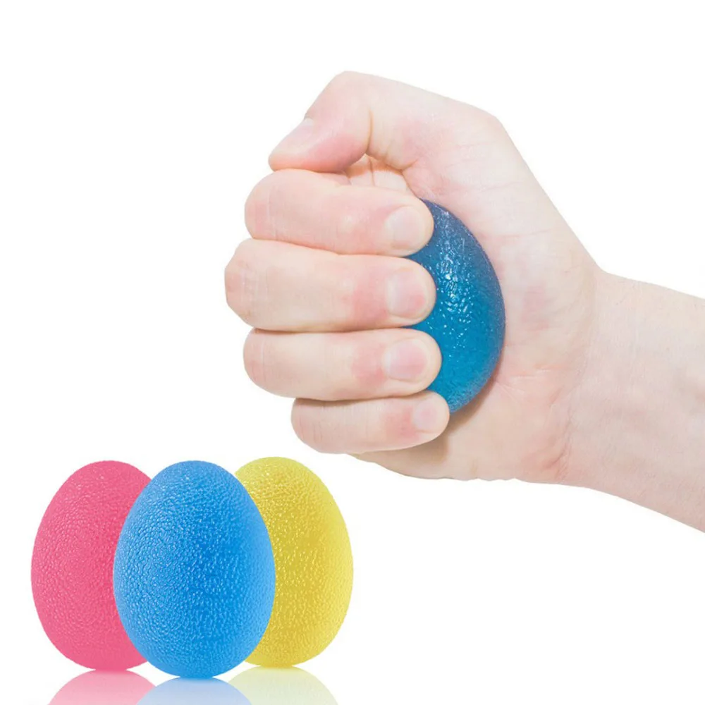 Silicone-Hand-Grip-Ball-Egg-Gym-Fitness-Finger-Heavy-Exerciser-Strength ...