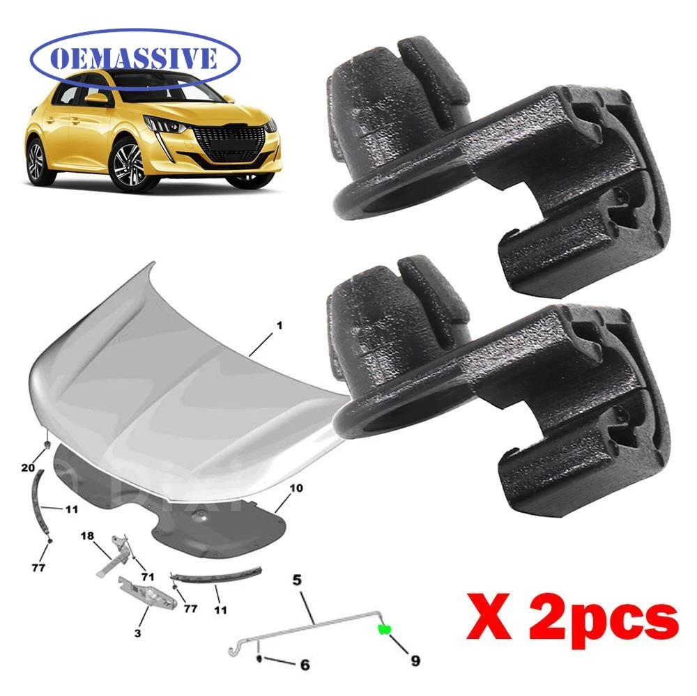 2Pcs 792843 For Citroen Berlingo C3 C4 C Elysee For Peugeot 2008 208 ...