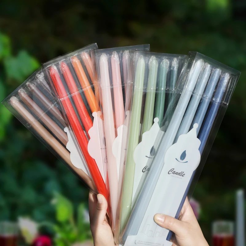30CM Taper Candle 4 Pack - Home Interior Long Burning Dripless and ...