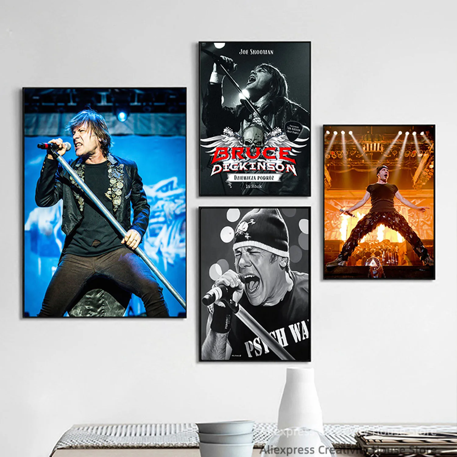 Bruce Dickinson Singer Band Cover Album Music Star Celebrity Wall Art ...