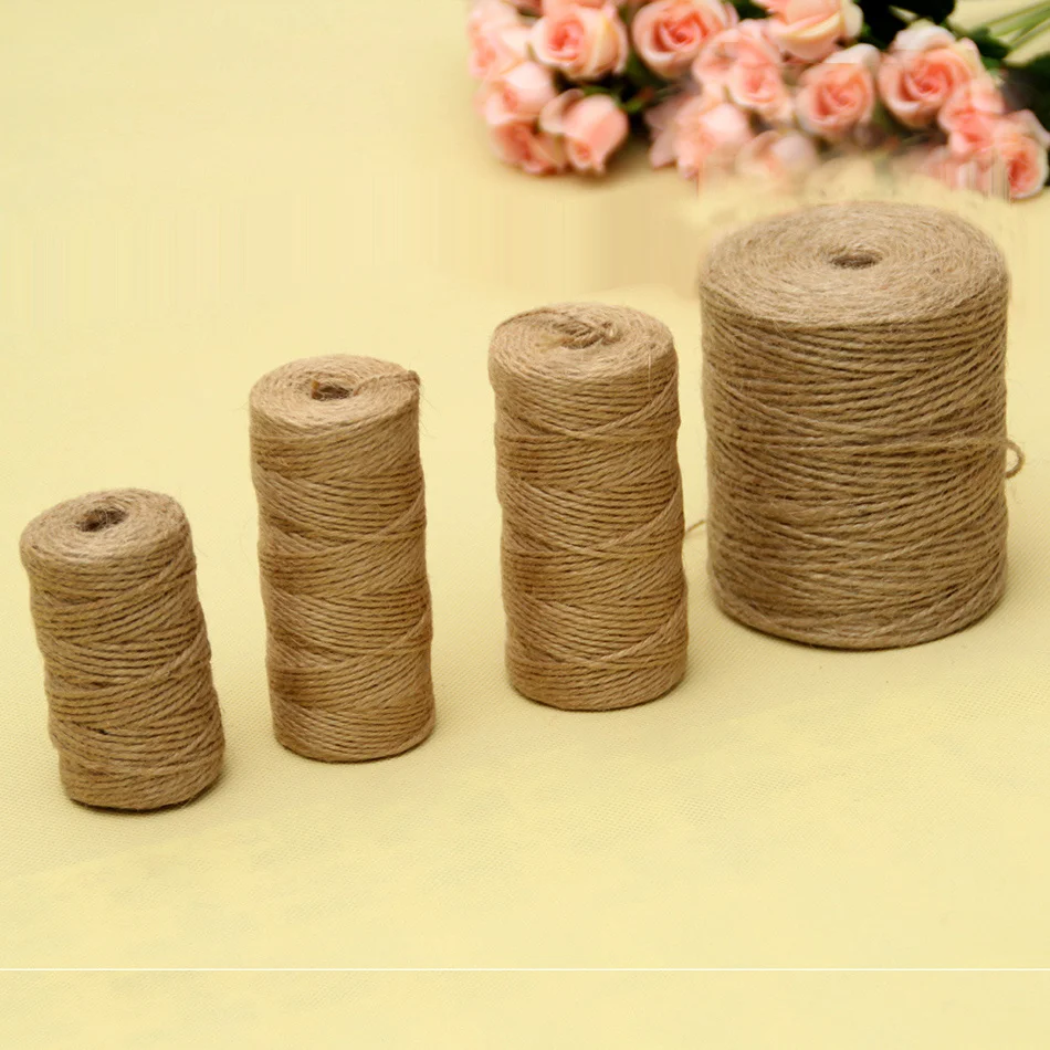 Natural-Jute-Cord-Ribbon-Bows-Crafts-Party-Wedding-Vintage-Jute-Rope ...