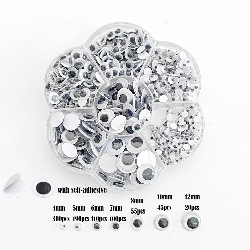 800pcs-box-Self-Adhesive-Wiggly-Googly-Doll-Eyes-for-DIY-Crafts-Toy ...