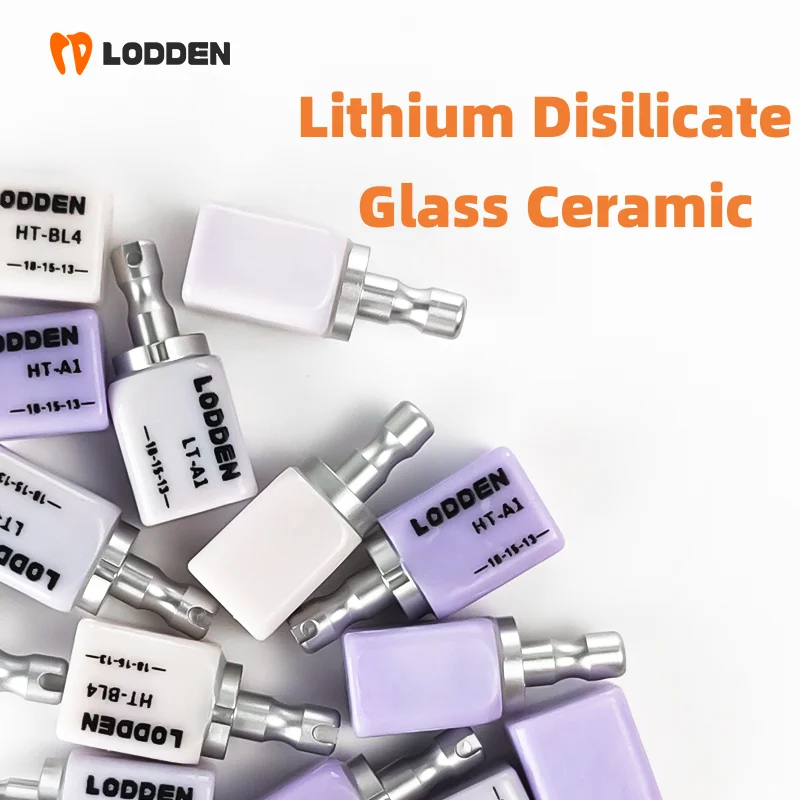 5pcs/box Lodden Dental Lithium Disilicate C14 Glass Ceramic Blocks HT ...