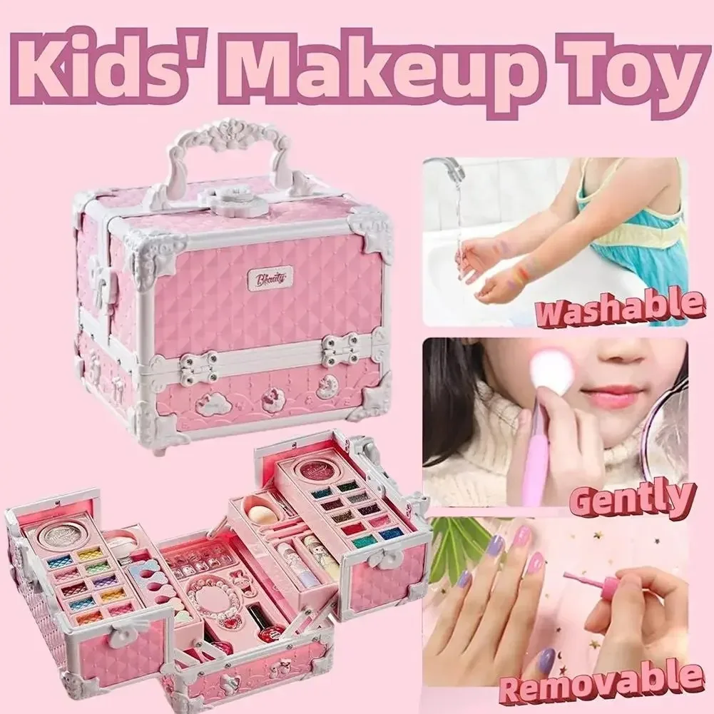 Kids-Beauty-Toy-Makeup-Kit-Washable-Pretend-Play-Princess-Cosmetic-Set ...