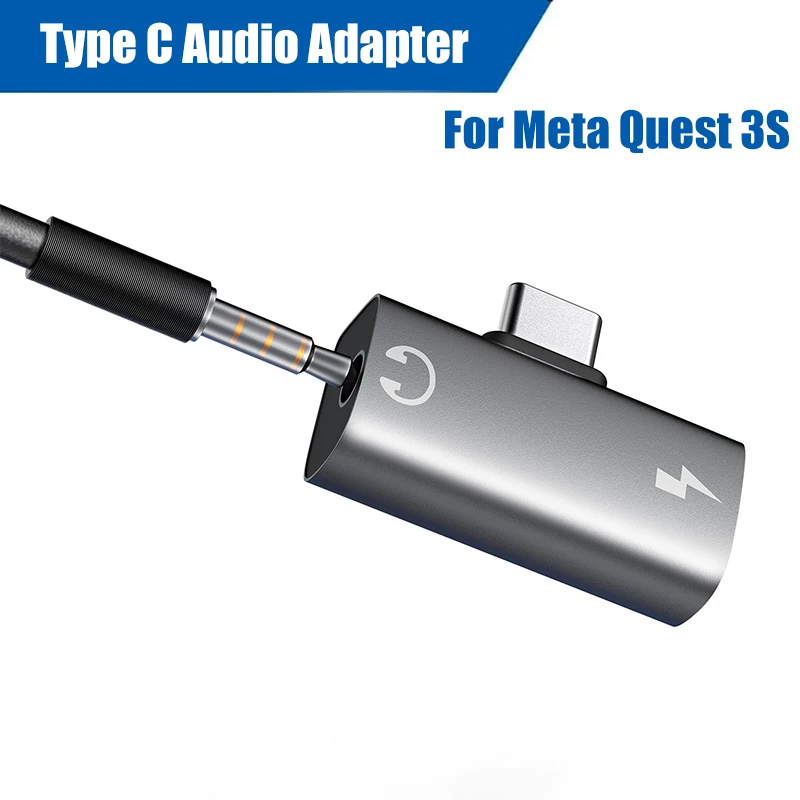 Audio Adapter For Quest 3S Type C To 3.5mm Aux Adapter Type-c 3.5 Jack ...