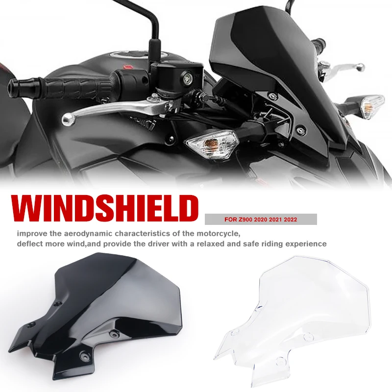 For-Z-900-Z900-Z-650-z900-2020-2021-2022-2023-New-Motorcycle-Windshield ...