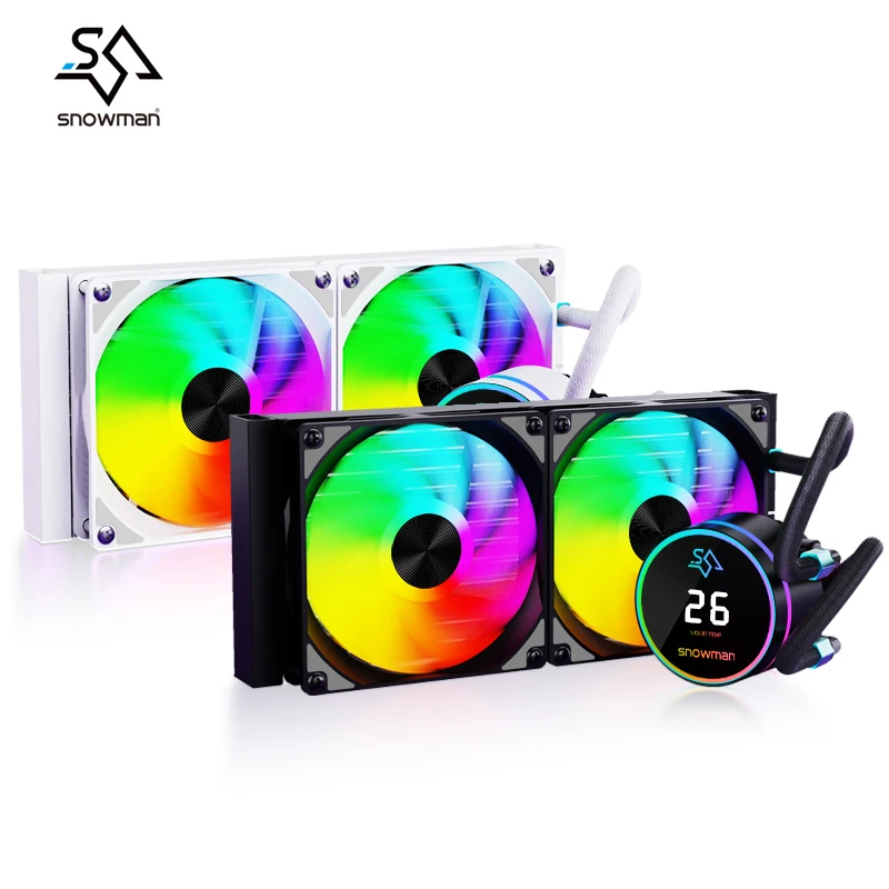 SNOWMAN-Water-Cooler-240mm-computer-CPU-liquid-Cooling-PC-Heatsink-ARGB ...