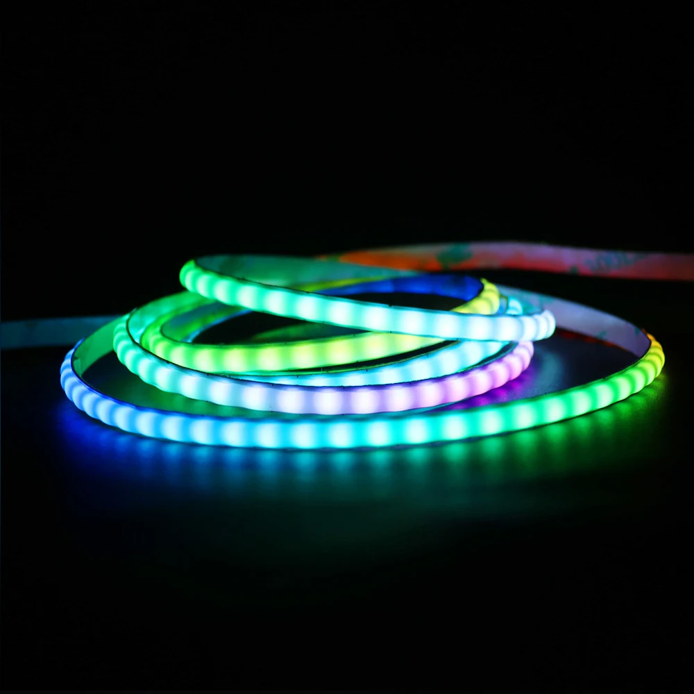 5mm-PCB-Colorful-RGB-IC-COB-Led-Strip-Light-High-Density-FOB-160LED-m ...