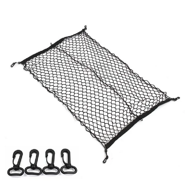 Universal Nylon Car Rear Trunk Net Organizer Adjustable Storage Mesh ...