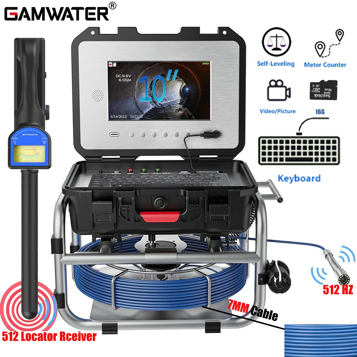 GAMWATER-10-IPS-1080P-Screen-Sewer-Pipe-Inspection-Camera-with-512HZ ...