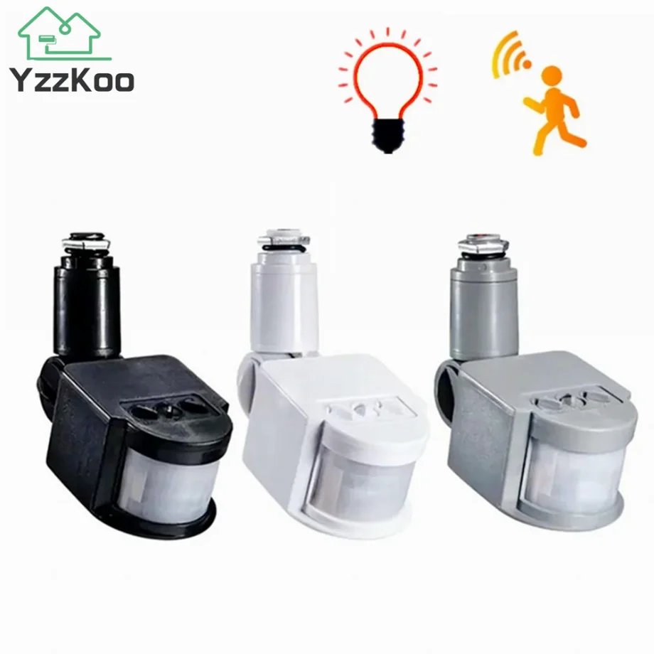 Motion-Sensor-PIR-Infrared-Automatic-Movement-Detector-Timer-110V-220V ...