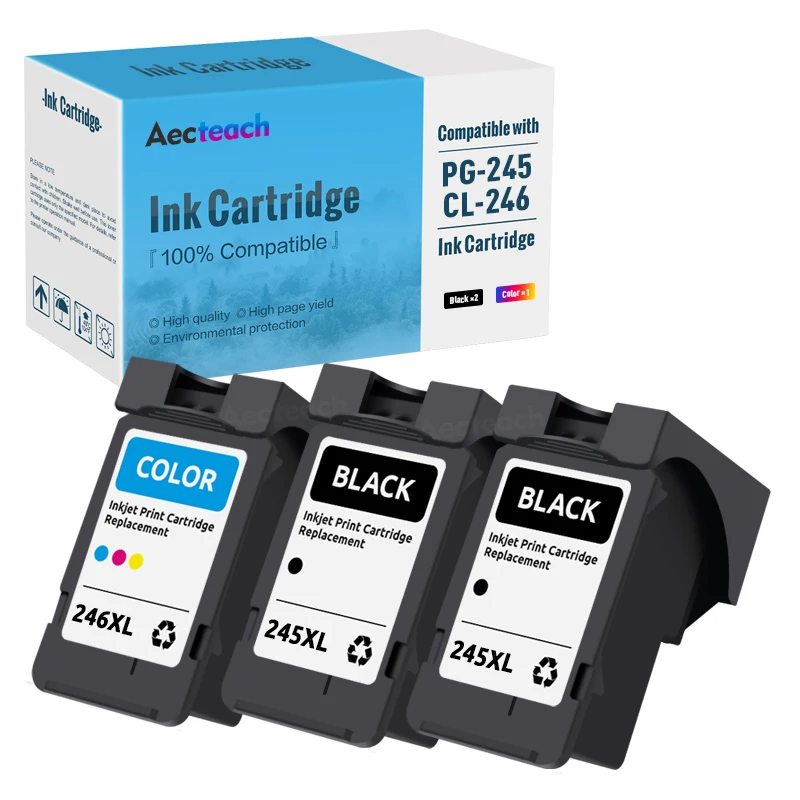 Aecteach-Remanufacture-Ink-Cartridge-PG-245-CL-246-PG245-CL246-For ...