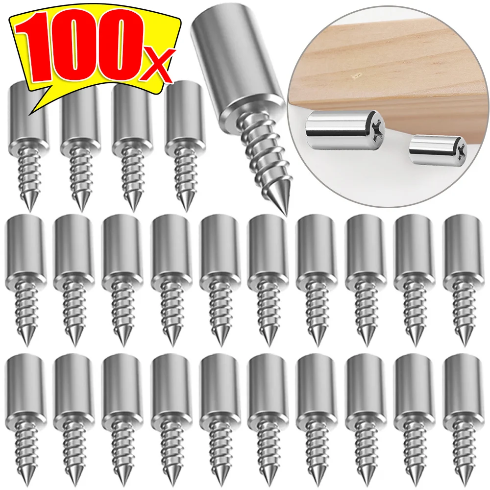 5-50set Self Tapping Screws Cabinet Shelf Bracket Laminate Support With ...