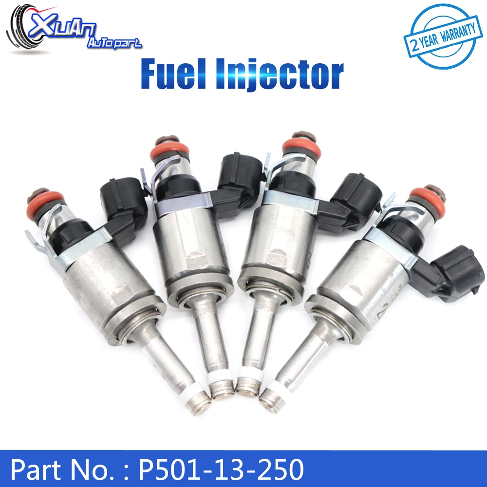 XUAN 4pcs Car Fuel Injectors Nozzle P501-13-250 for Mazda 2 3 MX-5 CX-3 ...