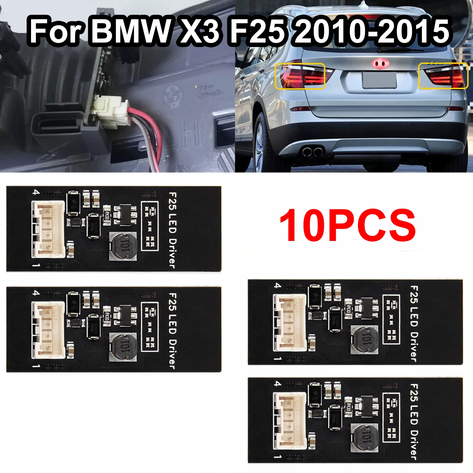 1/4/10 Pack For BMW X3 F25 2011 to 2015 Rear LED Tail Light Driver ...