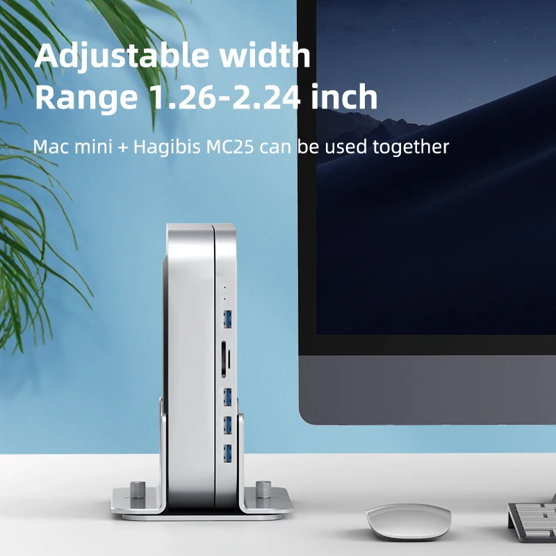 Vertical-Stand-Mac-Mini-Aluminum-Alloy-Office-Laptop-Desktop-Stand-Anti ...