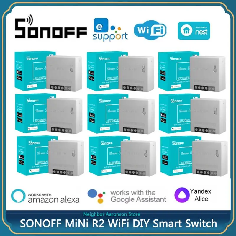 SONOFF-Mini-R2-Wifi-DIY-Smart-Switch-Two-Way-module-Control-Smart-Home ...