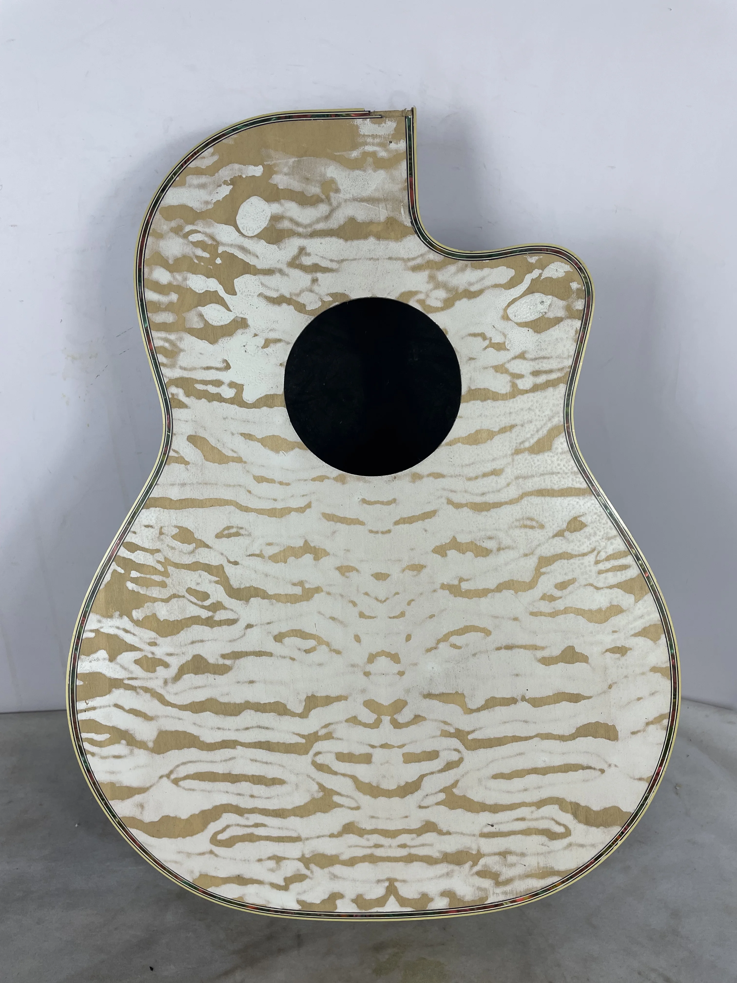 1Pcs-Acoustic-Guitar-Body-Unfinished-6-Strings-Round-Back-Ovation-Model ...