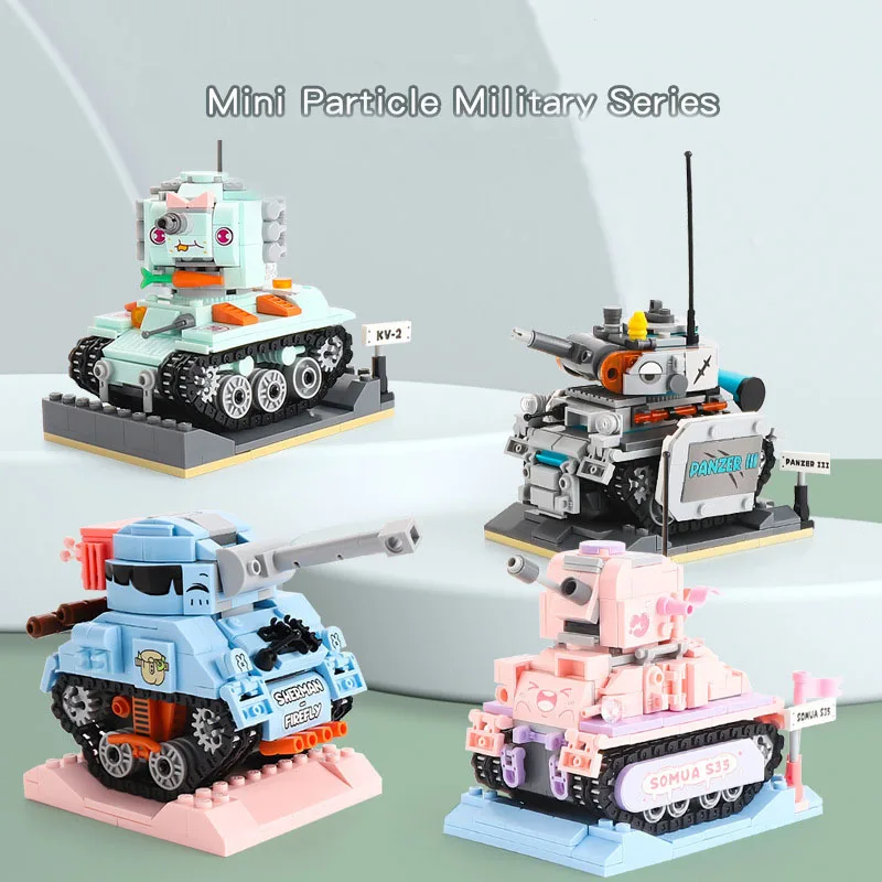 BUILT-Military-Mini-Tank-Building-Block-WW2-Military-Germany-Panzer-III ...