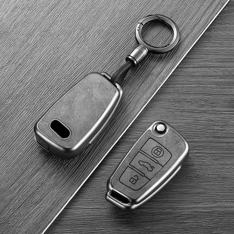 TPU-Leather-Car-Key-Case-Full-Cover-Shell-For-Audi-A1-A3-A4-A6-TT ...