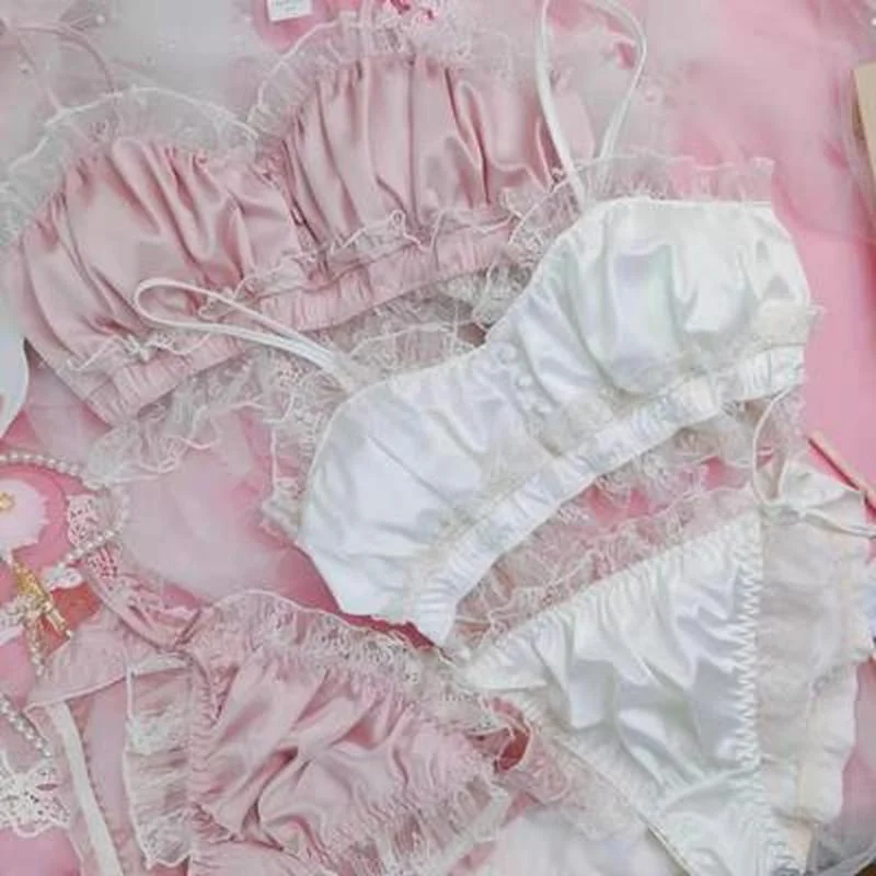 Cute Women Underwear Bra Set | Sweet Girl Bra Brief Sets | Cute Girl ...