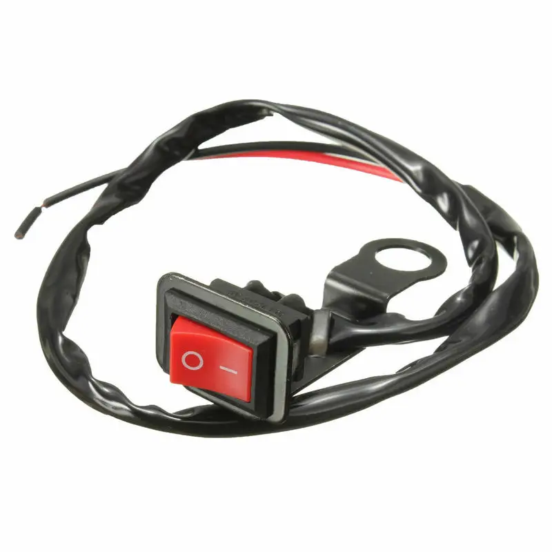 1-piece-Quad-Scooter-Motorbike-Handlebar-Mirror-Mount-Kill-Switch-On ...
