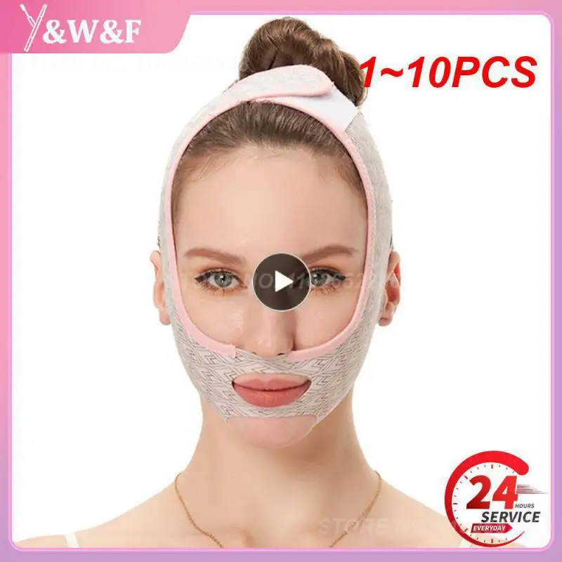 1-10PCS-Breathable-V-Face-Band-Cheek-Lift-Up-Face-Thin-Mask-Reduce ...