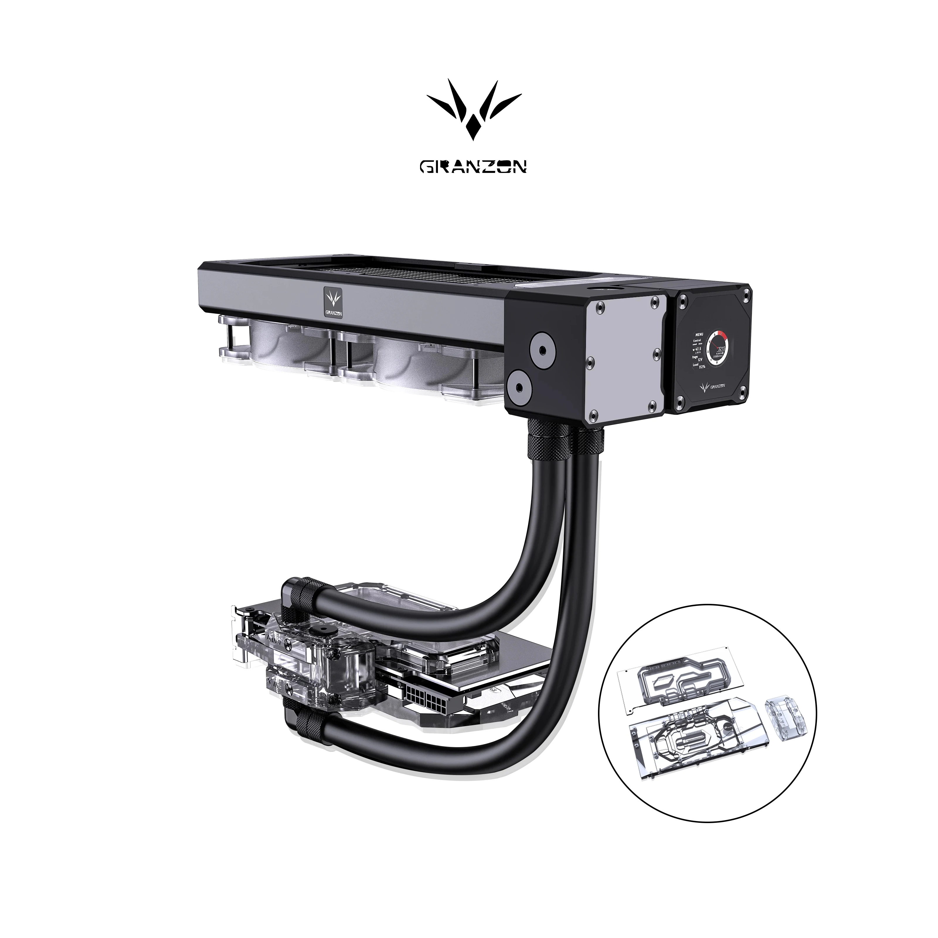 Granzon-Water-Cooling-Kit-for-GPU-AIO-RTX-3090-Block-Active-Backplate ...