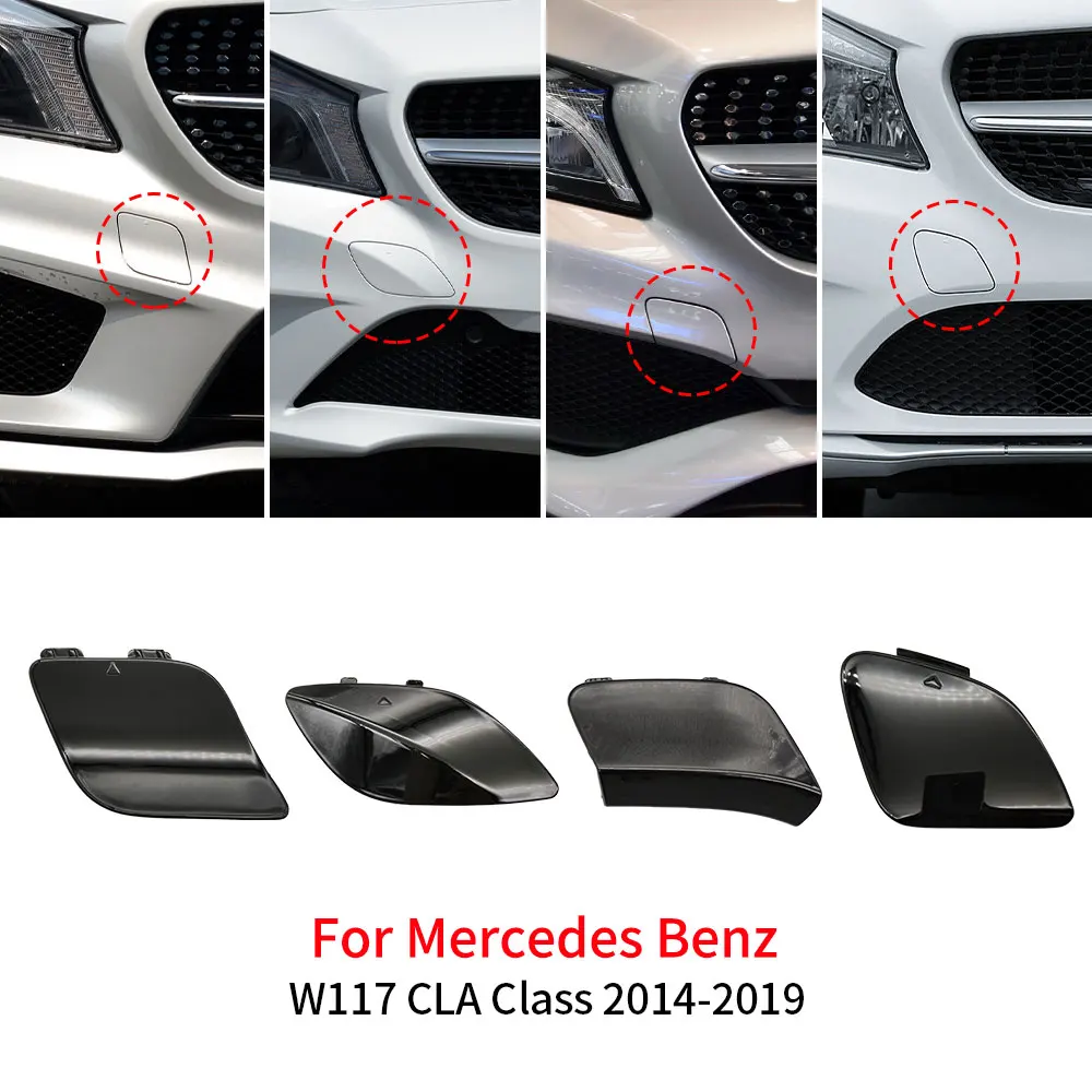 For Mercedes W117 Car Front Bumper Tow Hook Cover Cap White For Benz ...