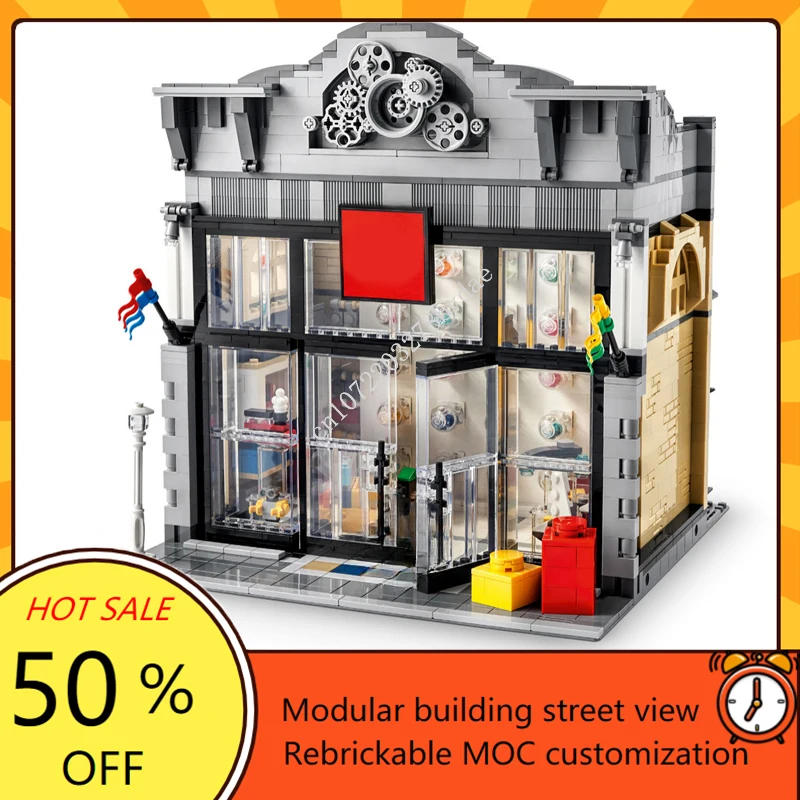 2149PCS-Hot-City-Modular-Store-MOC-910009-Creative-street-view-Model ...