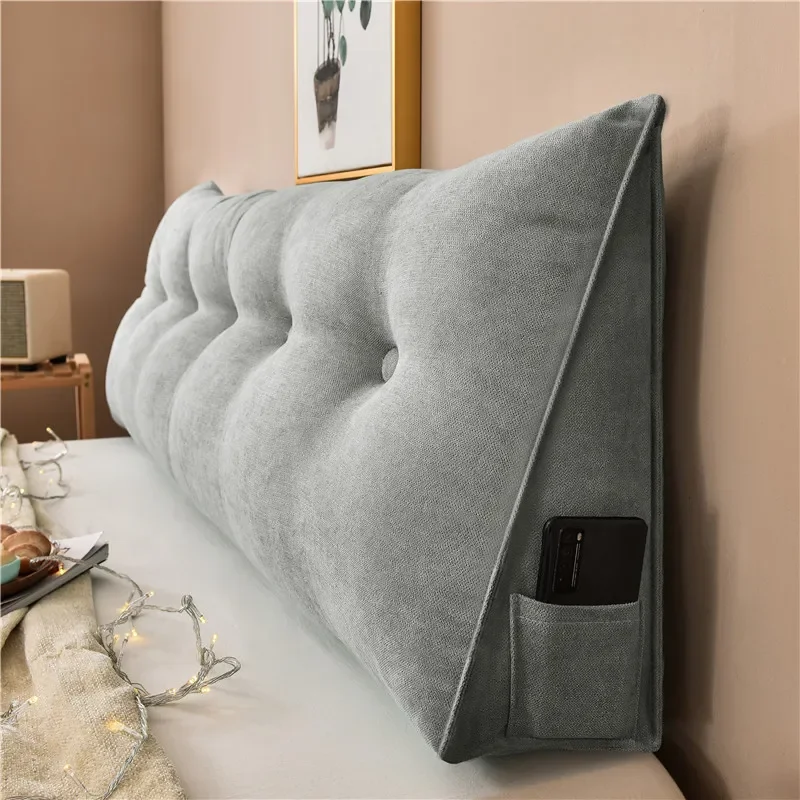 Professional-Super-Soft-Bedroom-Triangle-Bedside-Cushion-Removable ...