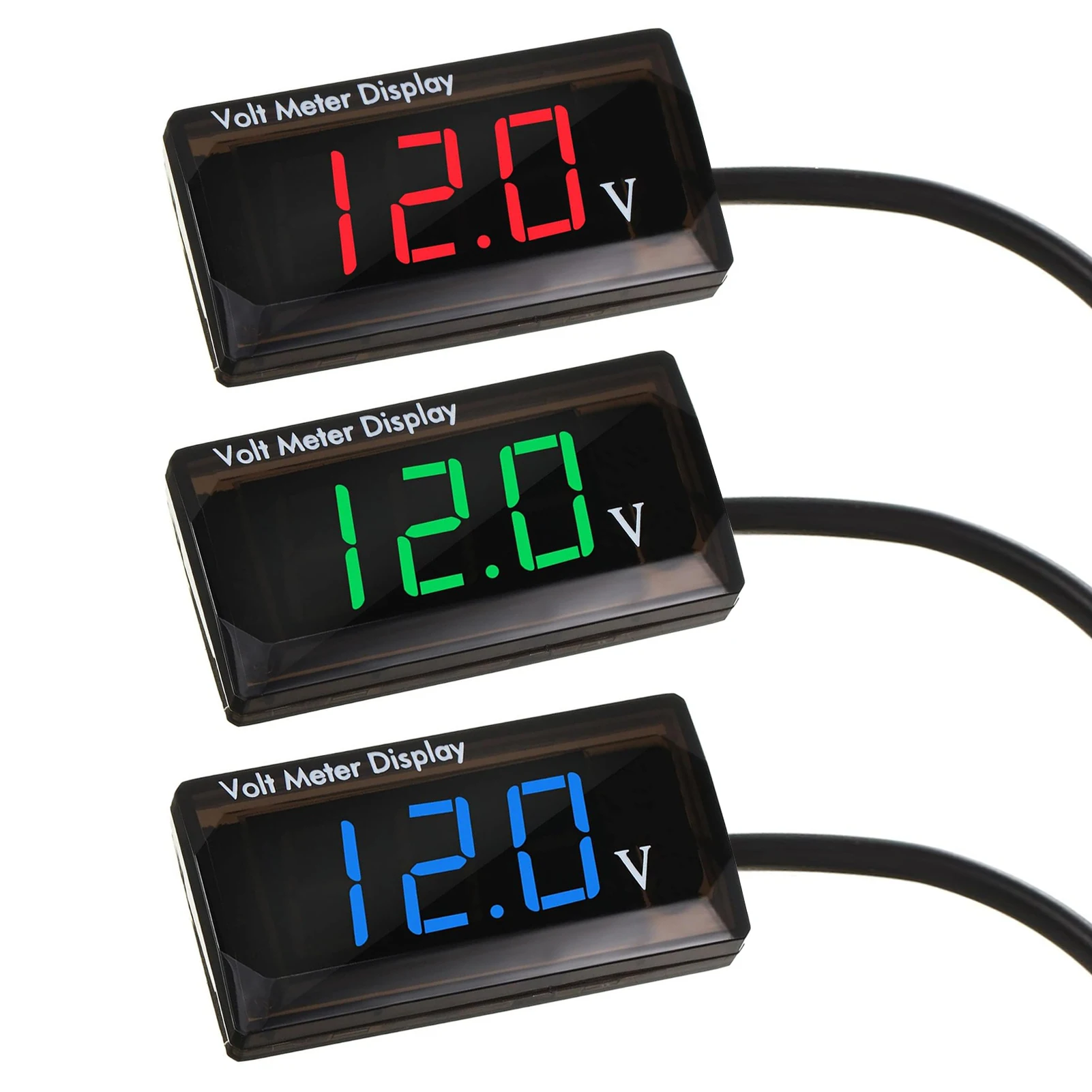 DC-4-28V-Car-Digital-Voltmeter-12V-Voltage-Meter-Car-Audio-Gauge-LED ...