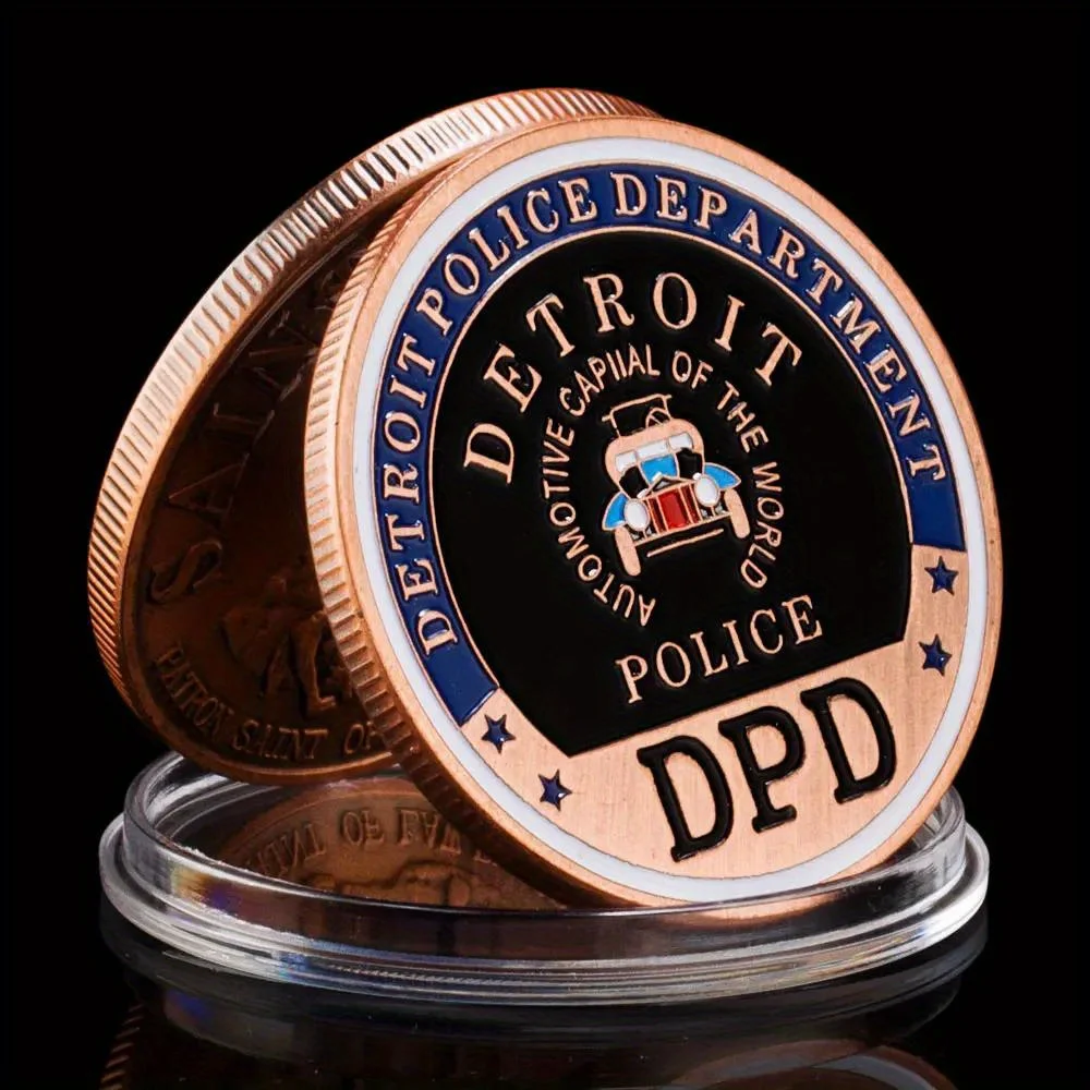 United-States-Detroit-Police-Department-Souvenir-Coin-Bronze-Plated ...