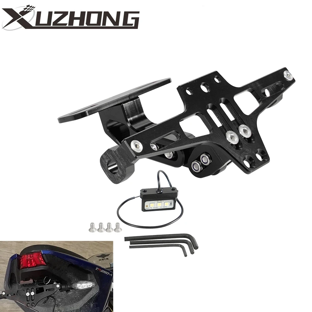 Universal-Motorcycle-Tail-Tidy-License-Plate-Holder-Bracket-Fender ...