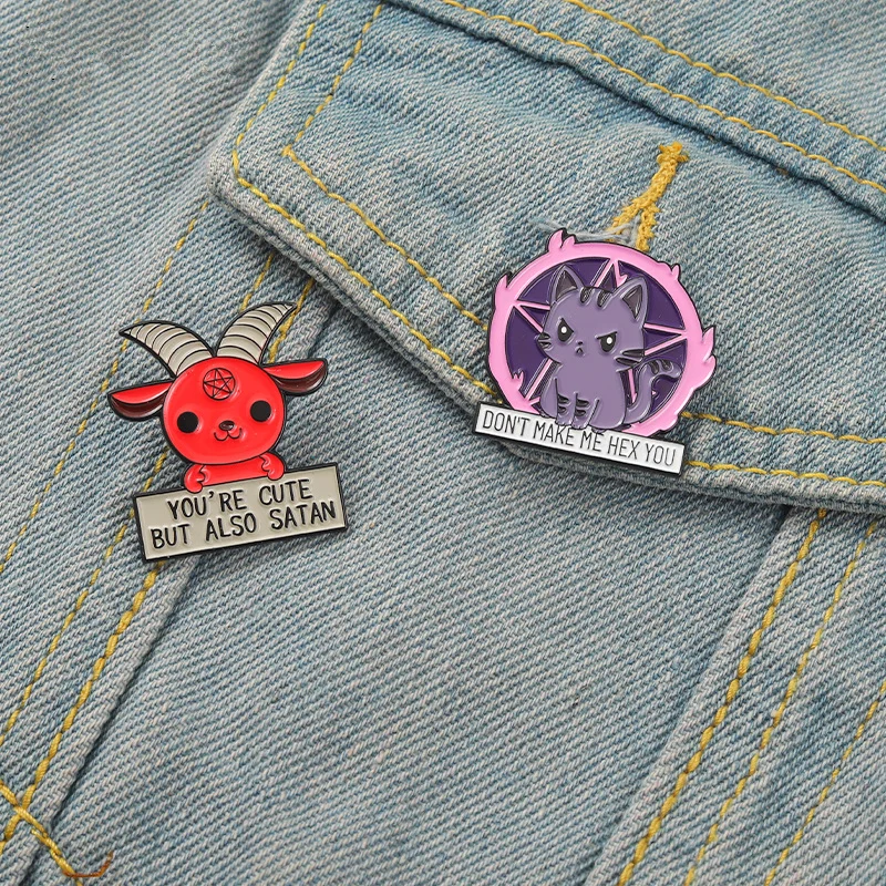 Cute-Satan-Goat-Enamel-Pin-Don-t-Let-Me-Hex-You-Devil-Goat-Pagan-Dark ...