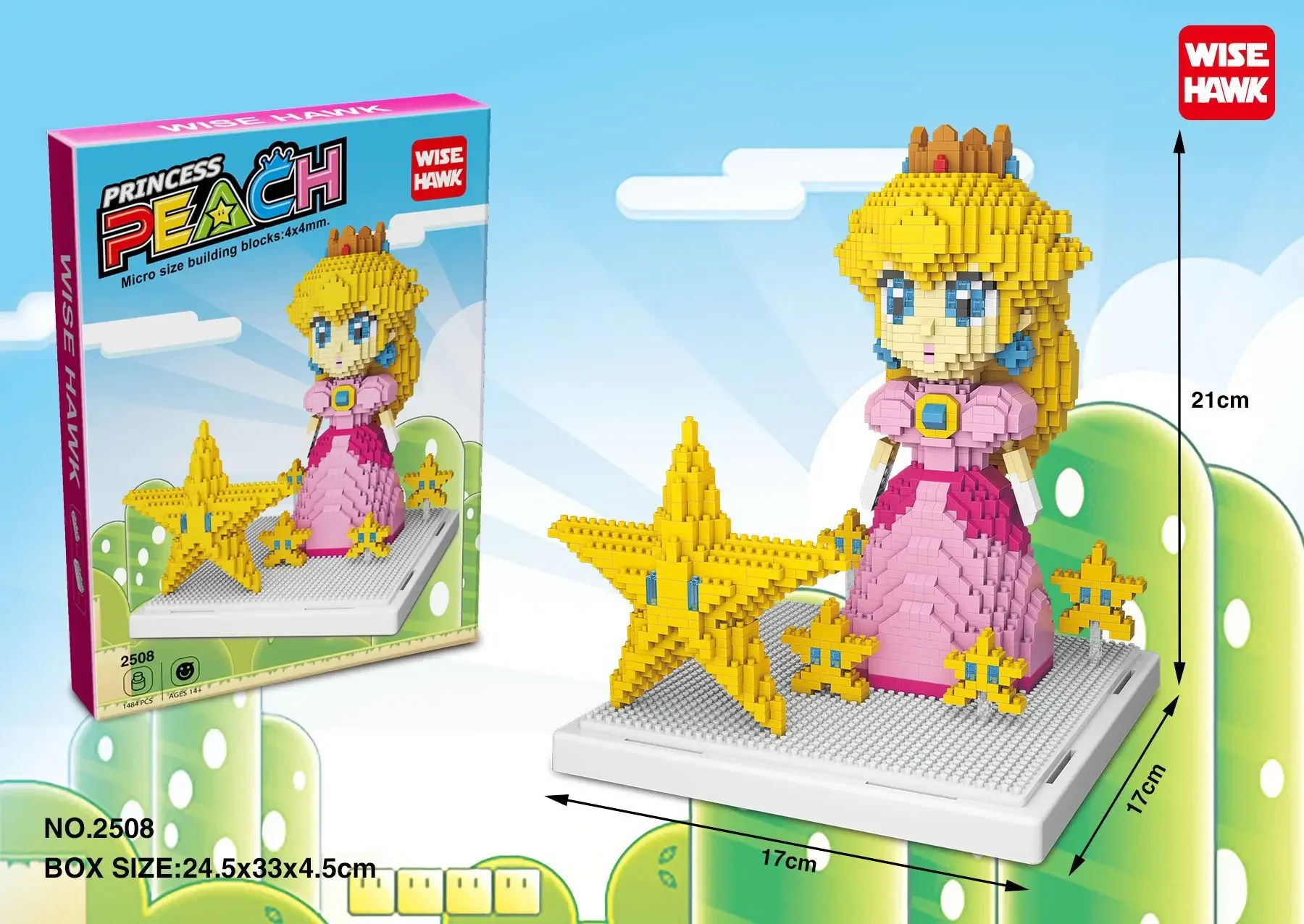 Bloques de construcción Super Mario Micro Princess Peach Bowser Yoshi ...