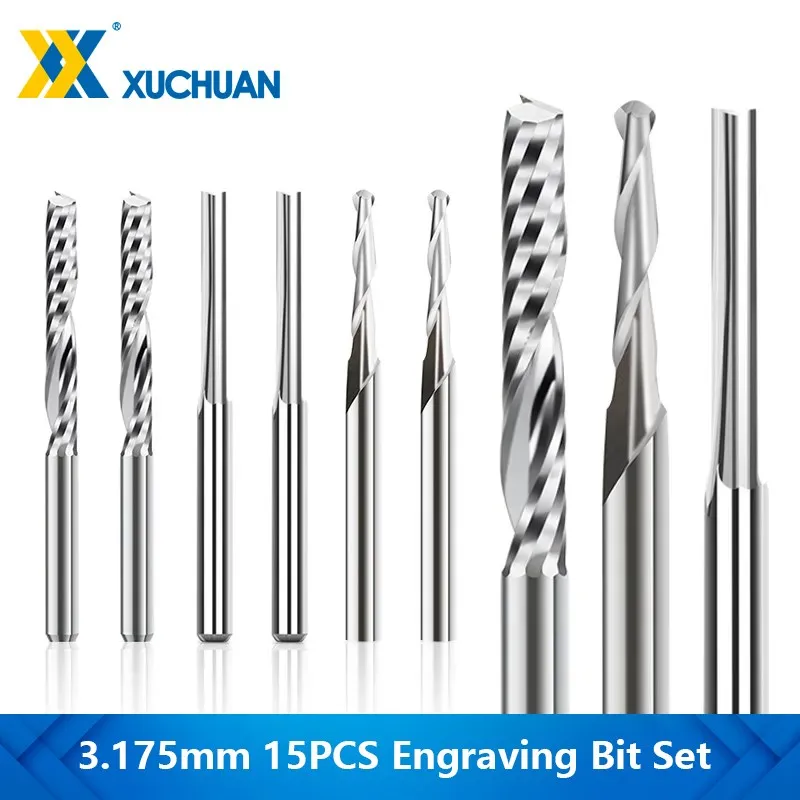 CNC-Milling-Cutter-3-175mm-Shank-2-Flute-Ball-Nose-End-Mill-2-Flute ...