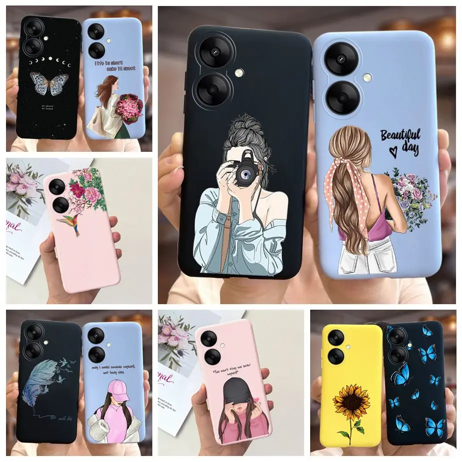 For-Xiaomi-Redmi-13R-5G-Case-Redmi-13C-5G-Pretty-Girls-Back-Cover-Soft ...