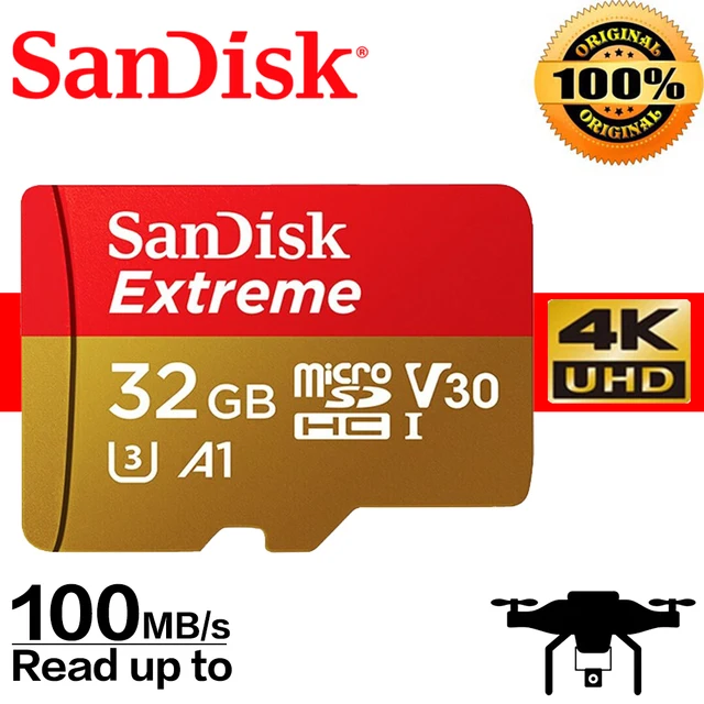Sandisk Original Memory Card Extreme Micro SD Card A2 A1 V30 U3 Flash Card 64GB 32GB TF Card ...