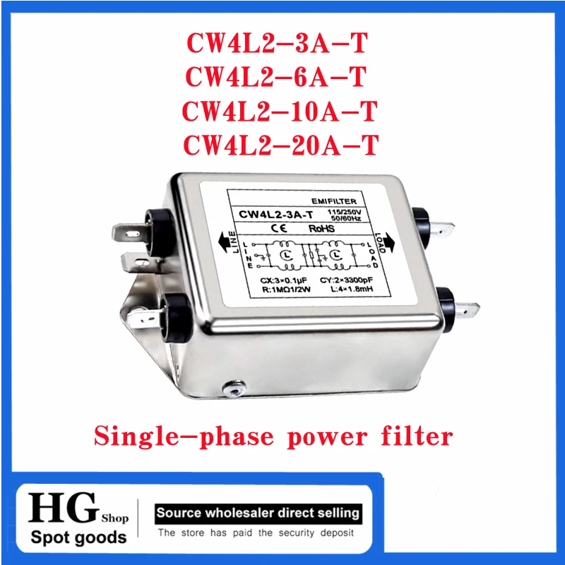 Single-phase-AC-220V-EMI-purification-CW4L2-3A-T-6A-10A-20A-50-60Hz ...