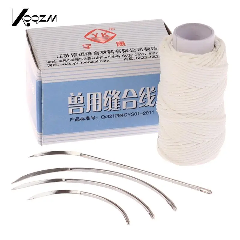 Veterinary-Surgery-Suture-Needle-And-Suture-Thread-Pet-Animal-Pig ...