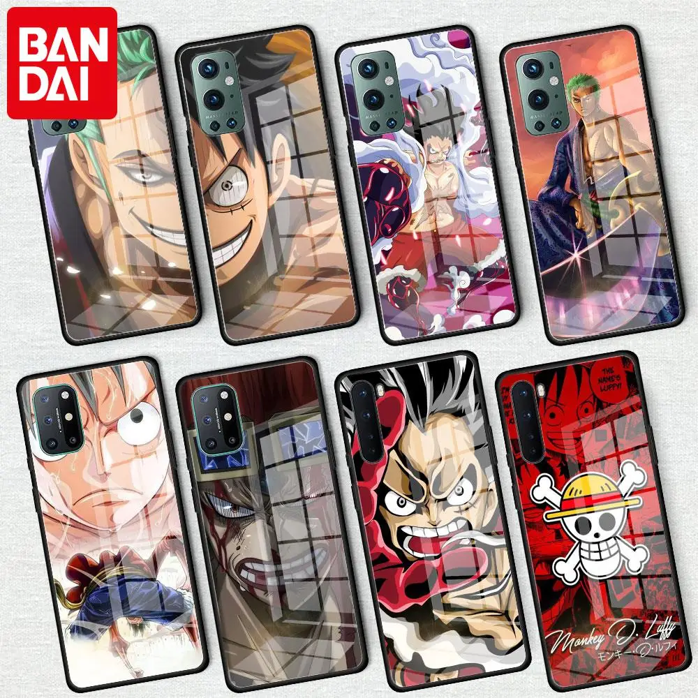 One Pieces Anime Glass Cover for OnePlus 8 9 Pro 8T 9R Mobile ...