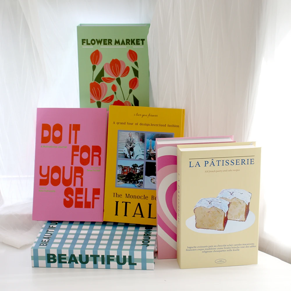 Cute-Fake-Books-Props-For-Modern-Home-Decor-Living-Room-Office-Coffee ...