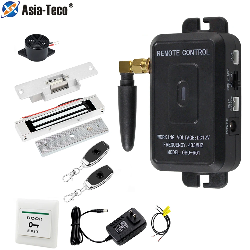 Smart-Wireless-Access-Control-System-Kits-Keyless-433Mhz-Remote-Control ...