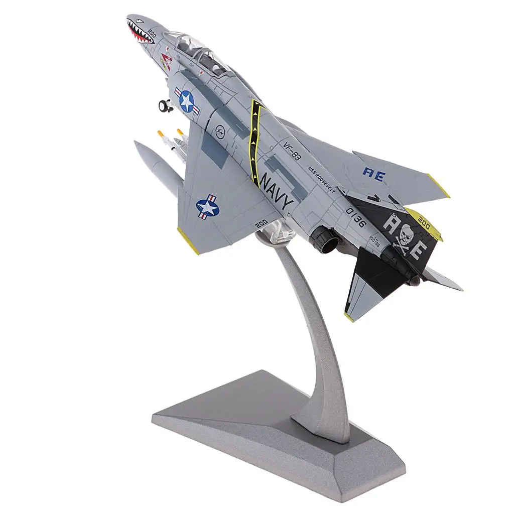 1:100 Realistic American F-4 Fighter Ⅱ Aircraft Plane Model Toys Decor